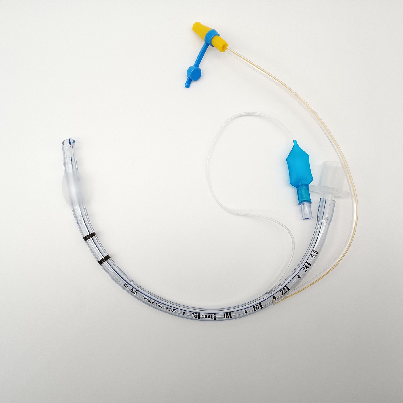 Endotracheal Tube Cuffed- Subglottic Suction - single use ? 5.5 mm ...